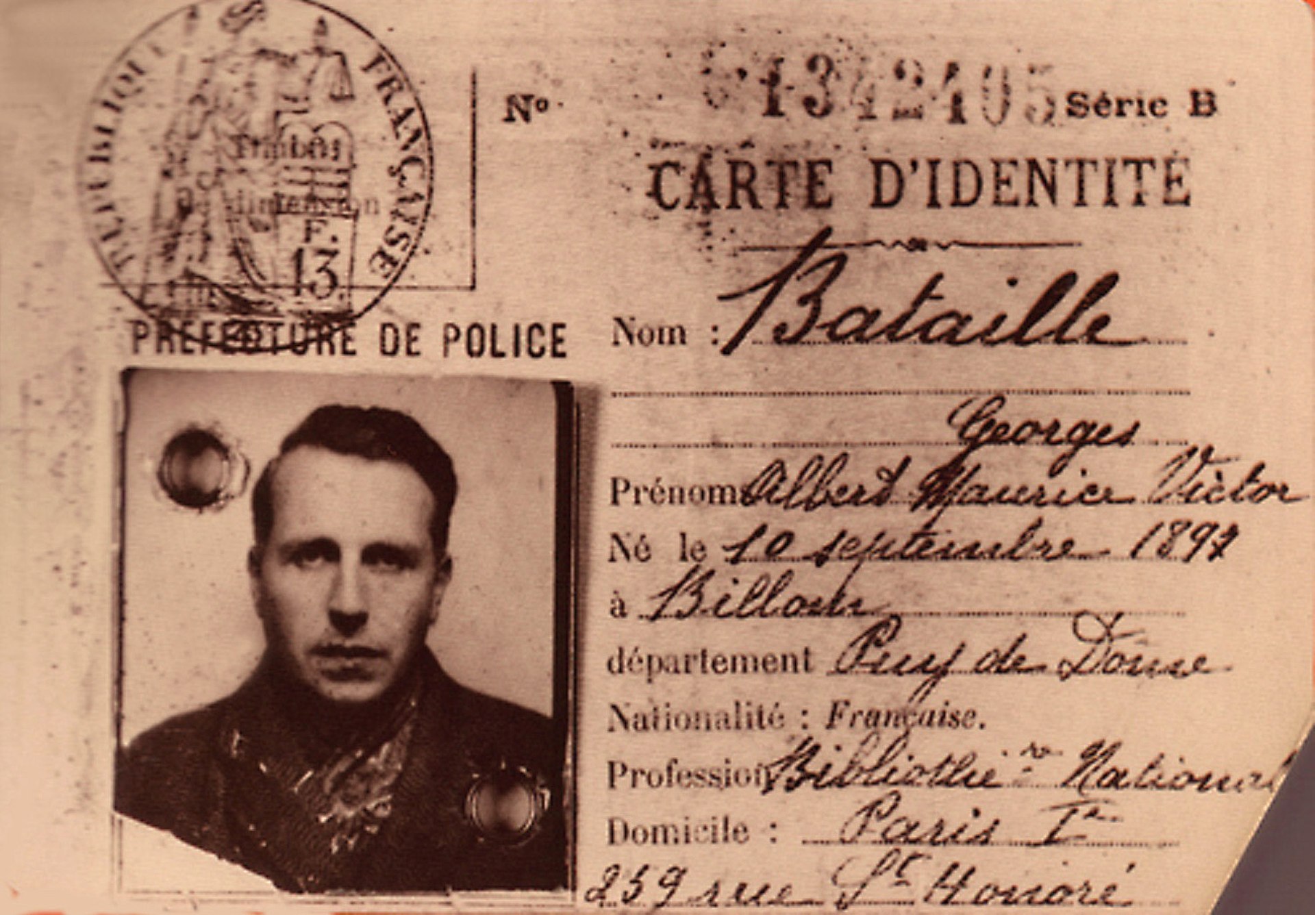 ジョルジュ・バタイユ：Georges Albert Maurice Victor Bataille, 1897-1962